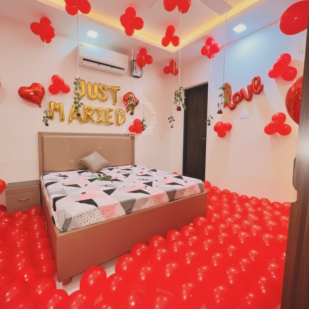 Romantic Wedding Night Surprise Decor